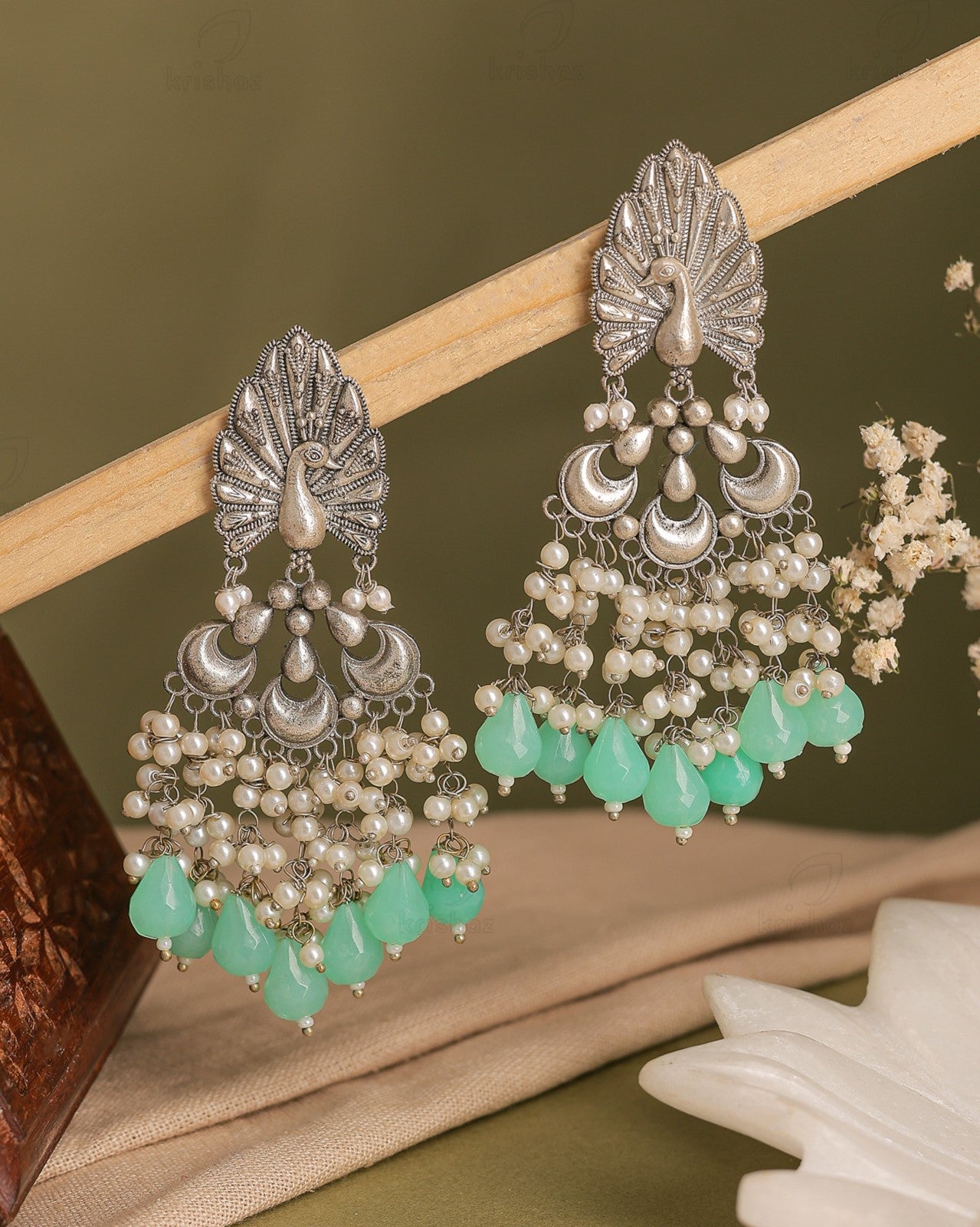 Atharvi Long Drop Dangler – Krishaz