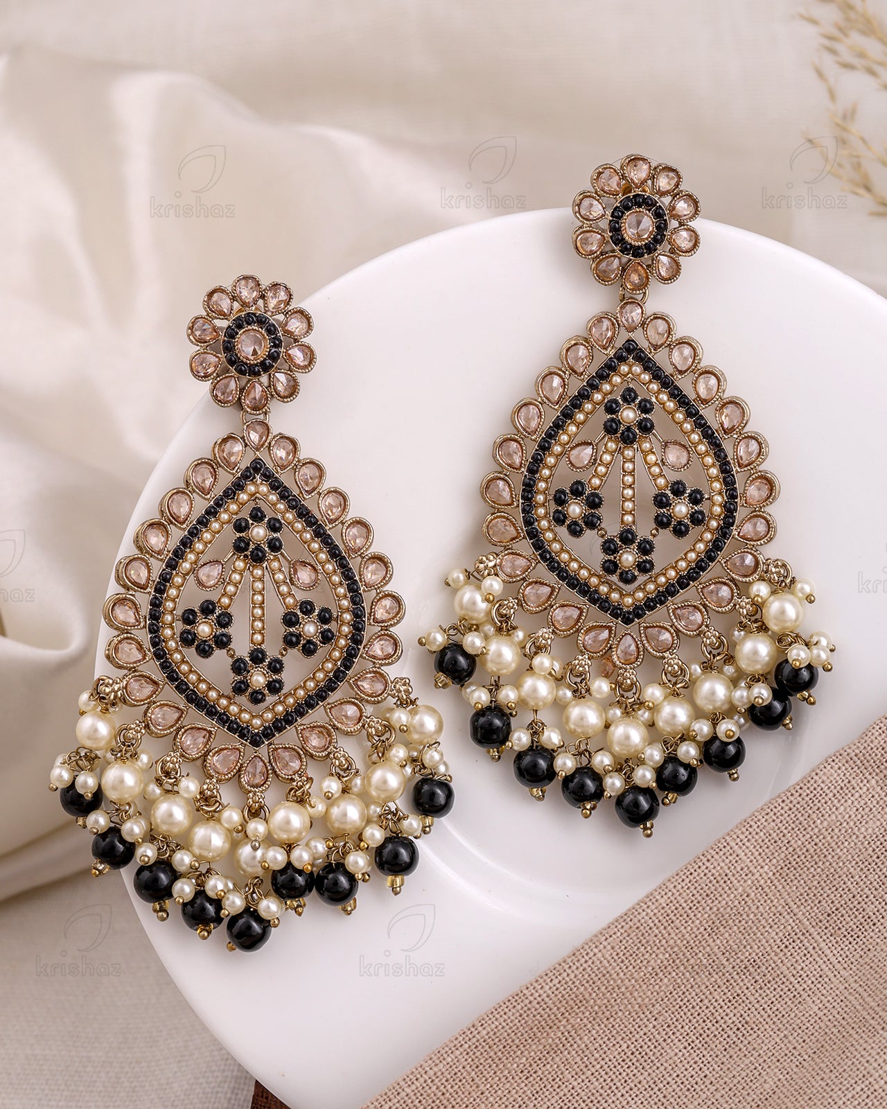 Nikhat Pakistani Kundan Danglers – Krishaz